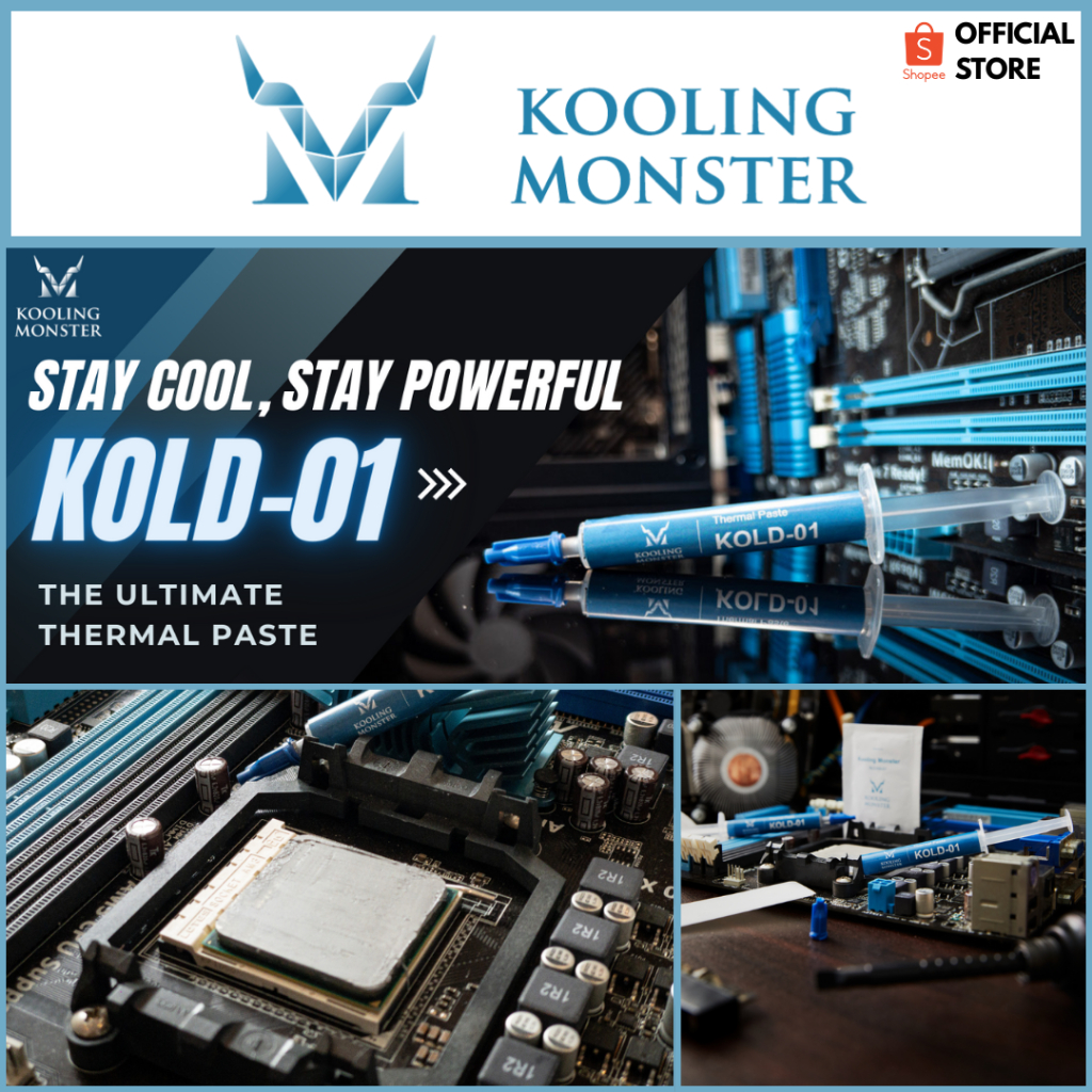 Kooling Monster KOLD-01 Thermal Paste / Grease, High-Performance for ...