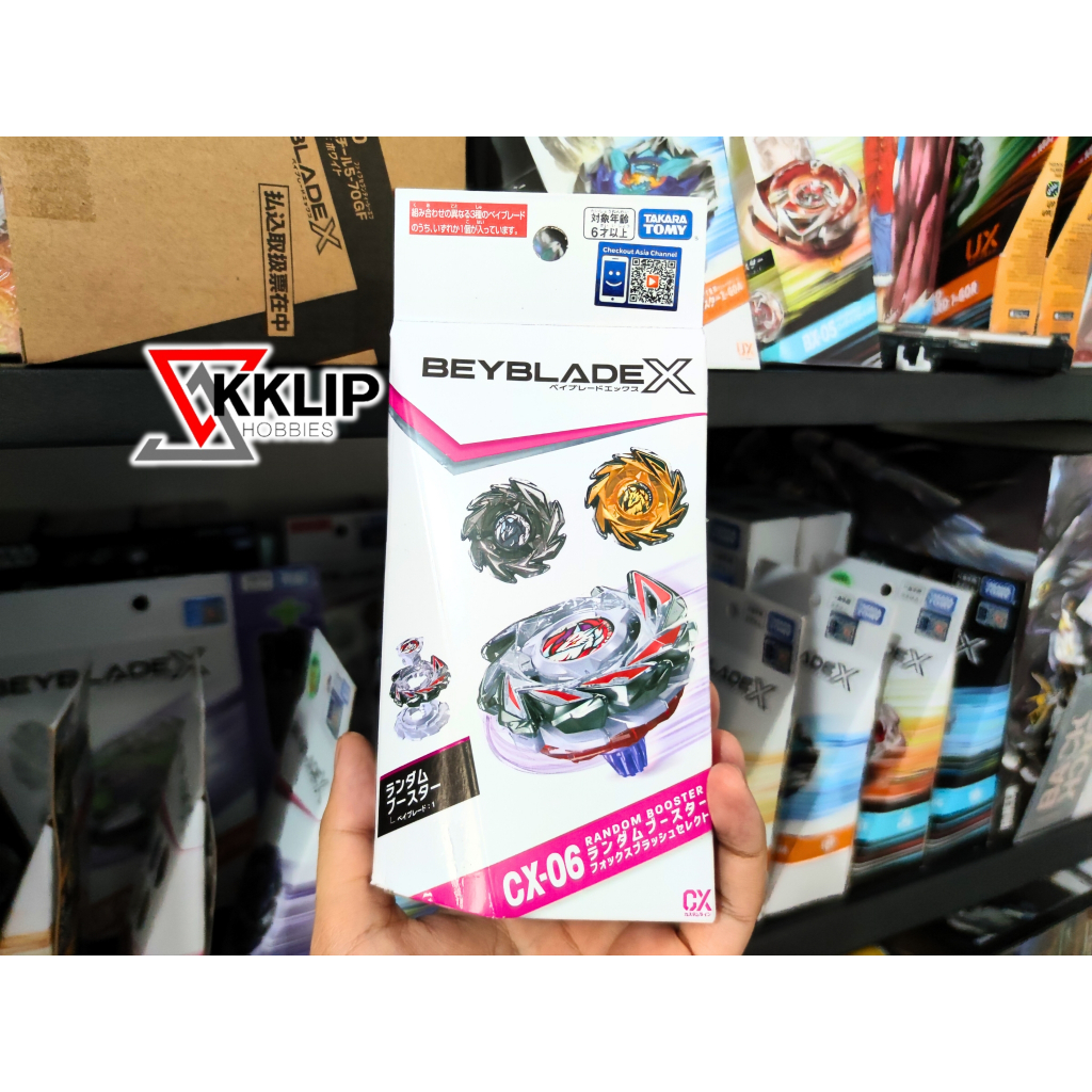 Kklip Takara Tomy Beyblade X CX-06 Random Booster Select Fox Brush ...