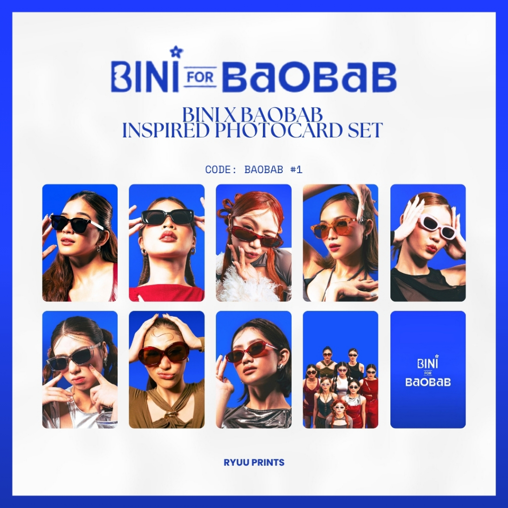 [Made-to-Order] Bini Fanmade Unofficial Brands Photocard Set | Shopee ...