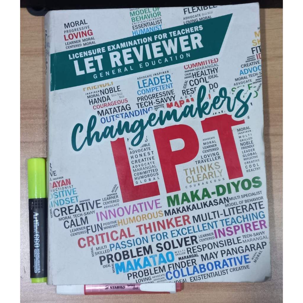 LET Reviewer (Changemakers) GENERAL Ed USED | Shopee Malaysia