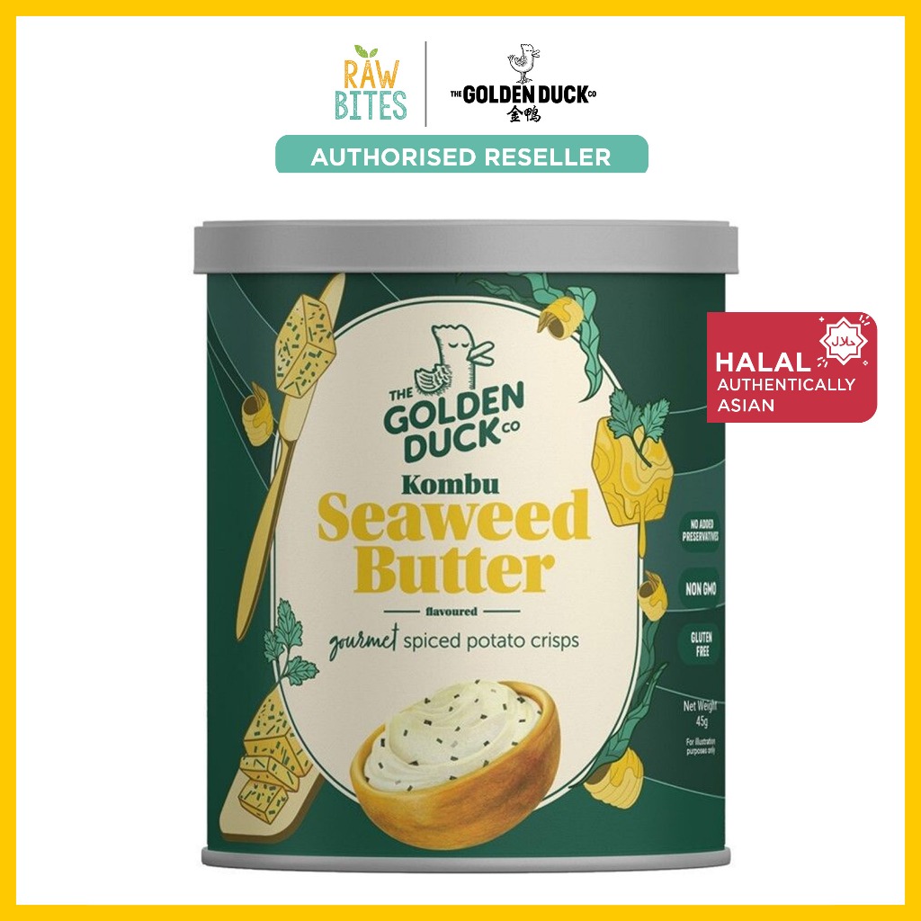 Golden Duck Kombu Seaweed Butter Gourmet Potato Chips 45g ...