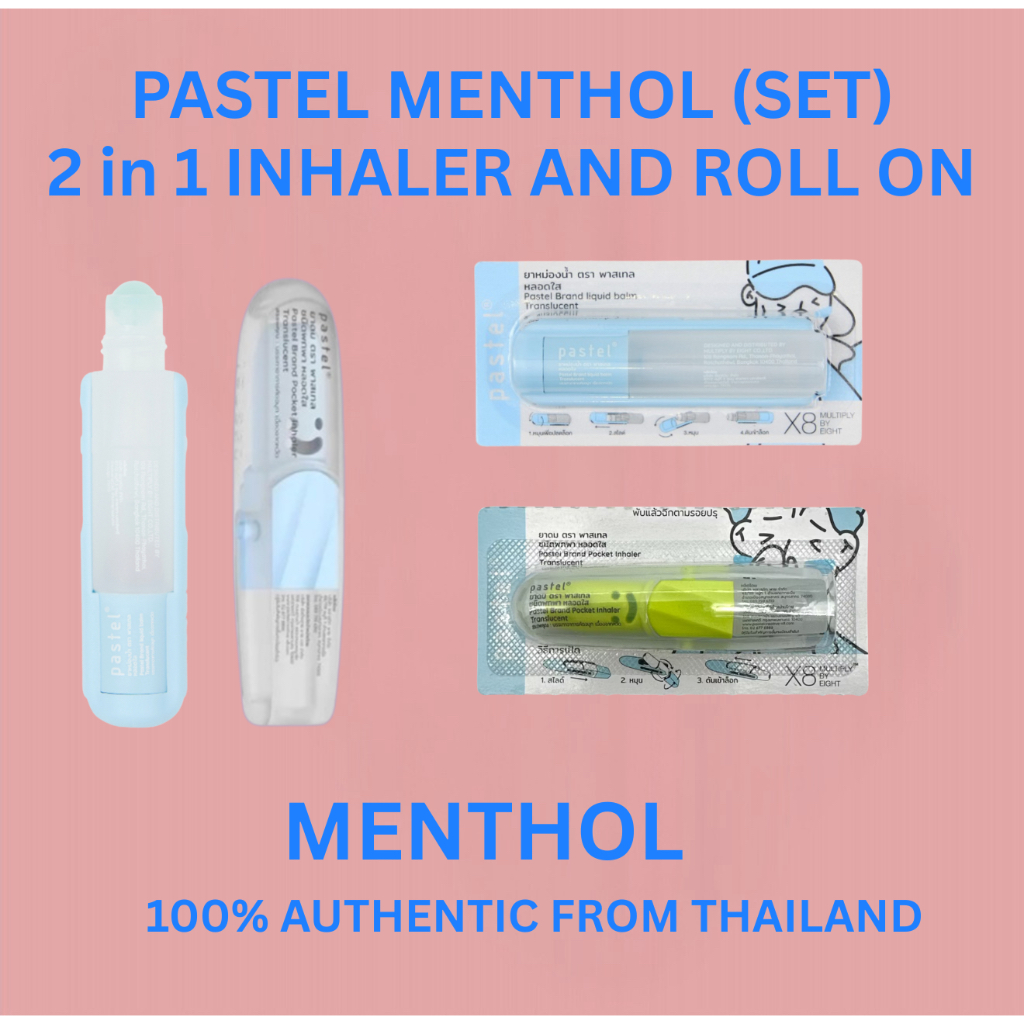 PASTEL MENTHOL SET (2 in 1 INHALER AND ROLL ON) | Shopee Malaysia