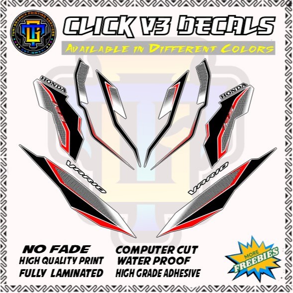 Honda Click 125i V3-V4 Malaysian Indo Honeycomb Decals | Shopee Malaysia