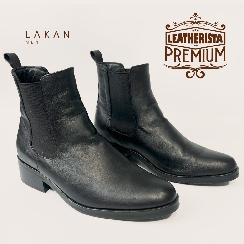 Leatherista Lokal Lakan (Premium Leather Chelsea Boots) | Shopee Malaysia