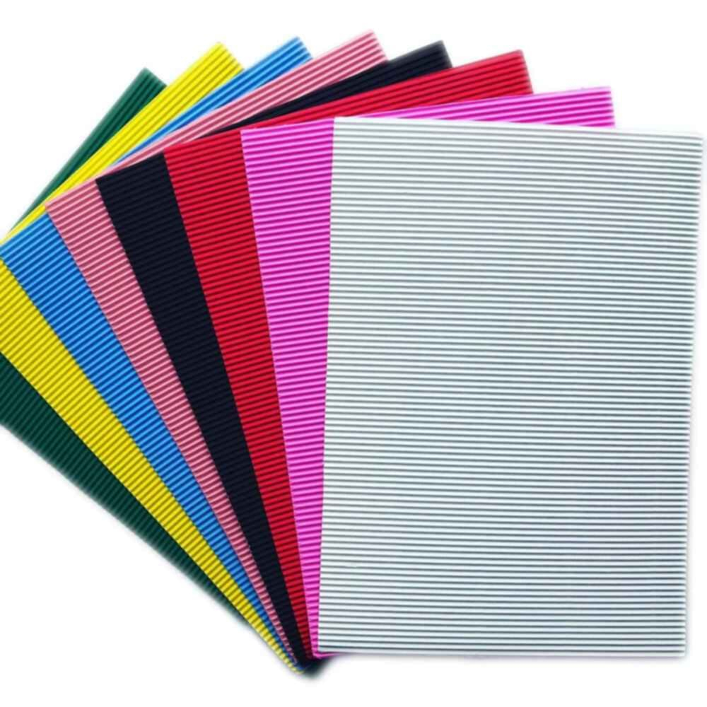 A4 Colored Corrugated Board Paper for Crafts & DIY Projects | Shopee ...