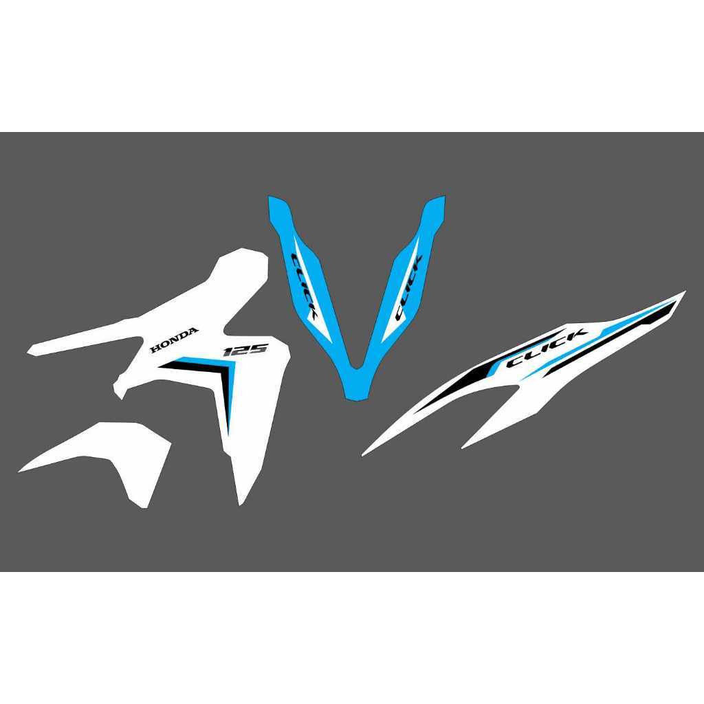 TRANSPARENT CLICK 125 V2 NVX STYLE DECALS | Shopee Malaysia