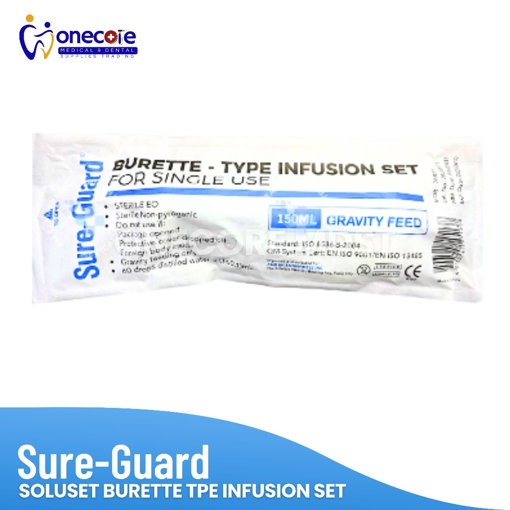 Soluset Sure-Guard [Burette- Type Infusion Set] 150ml | Shopee Malaysia