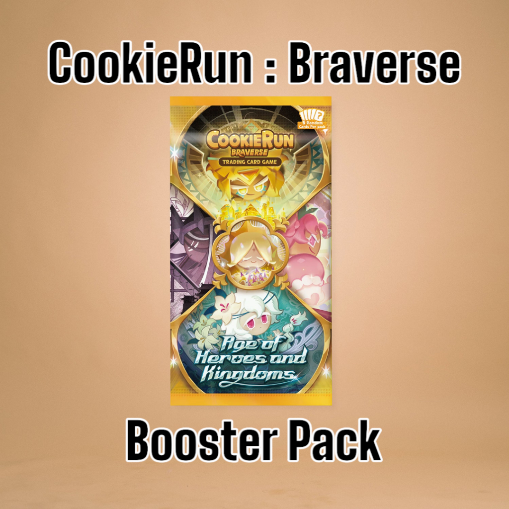 CookieRun Braverse Card Game Age of Heroes and Kingdoms Booster Pack ...