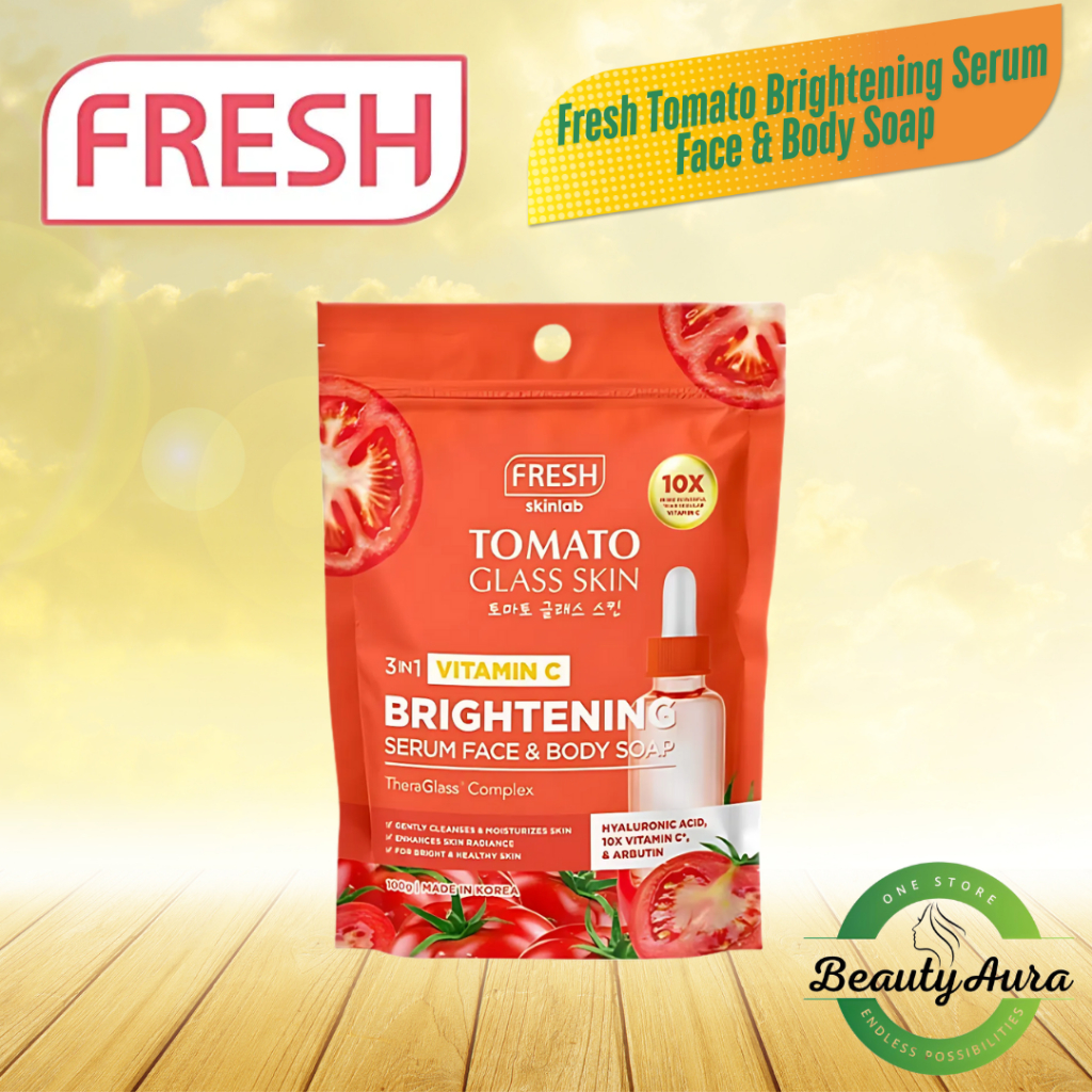 Fresh Skinlab Tomato Glass Skin 3In1 Vitamin C Brightening Serum Face ...