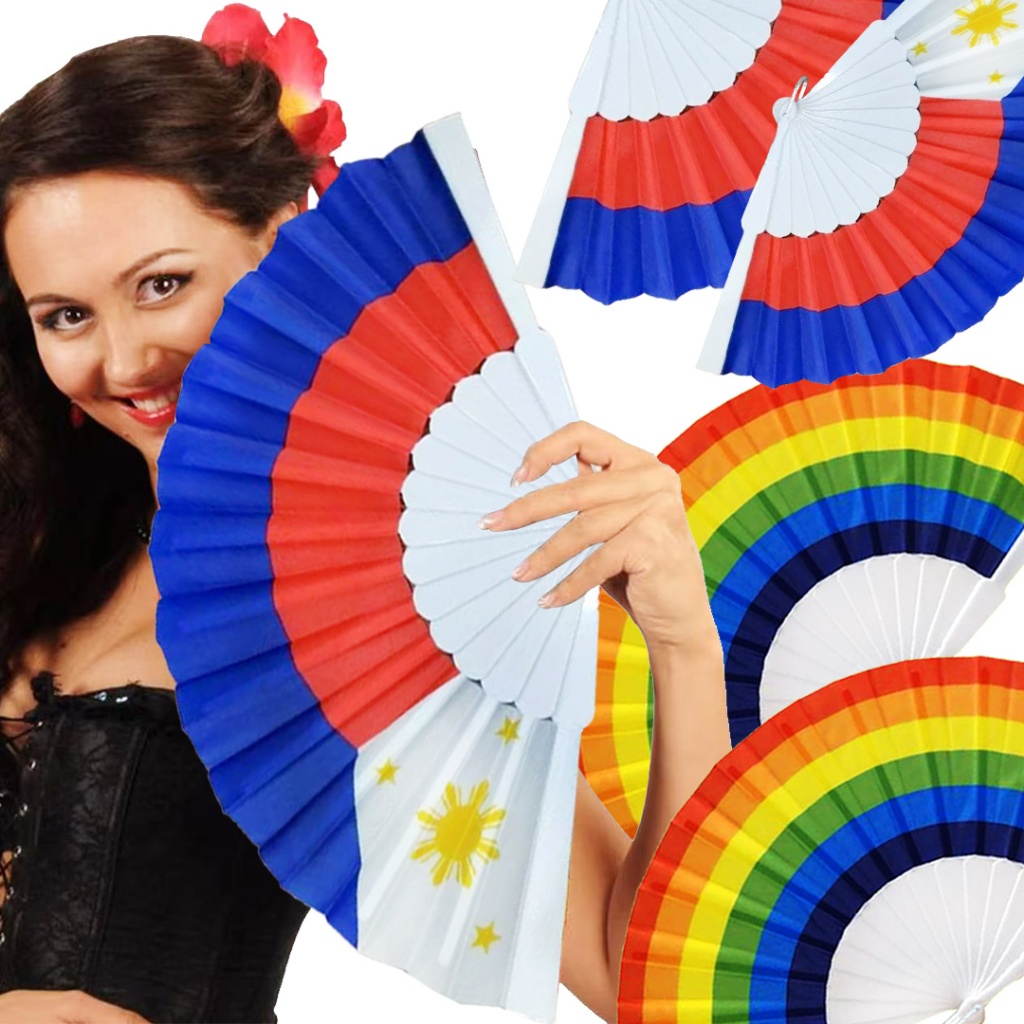 Philippines Souvenir Plastic folding fan/ Philippines Flag Fan, Abaniko ...