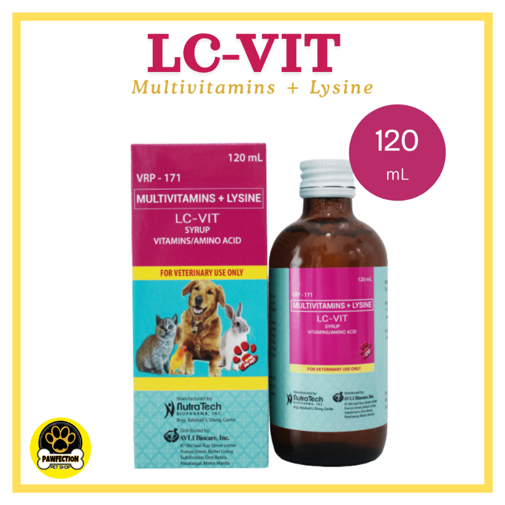 LC Vit Multivitamins Syrup for dogs and cats (120ml) Vitamin Kucing ...