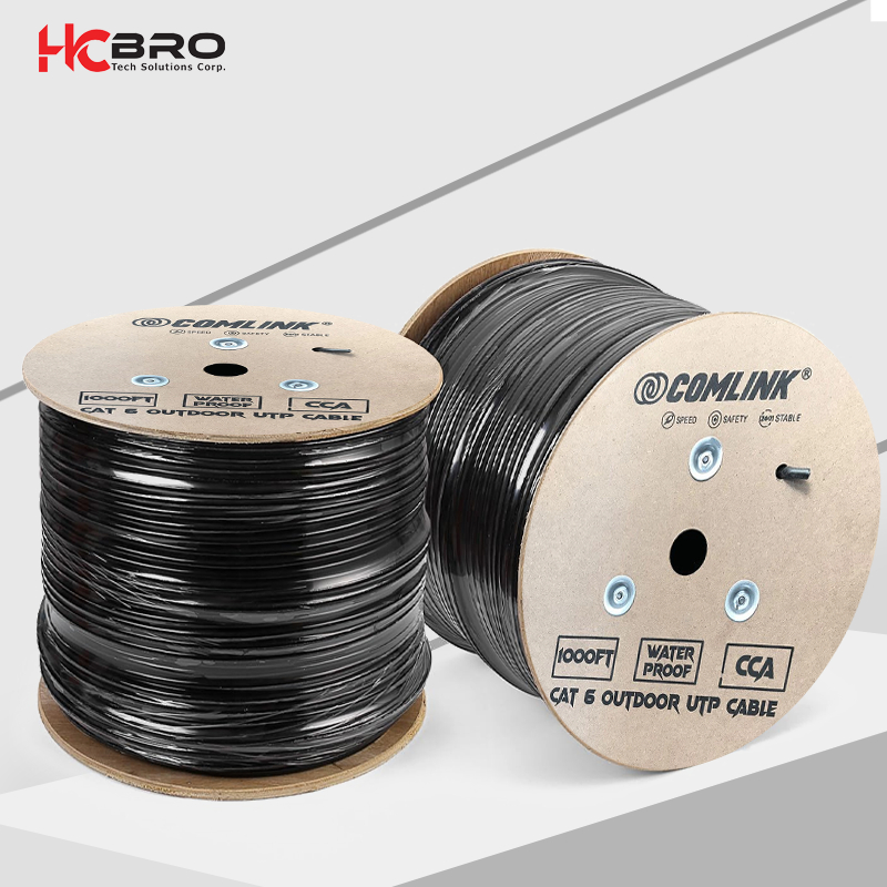 Comlink Cat6 Outdoor Ethernet Cable 1000FT 23AWG Copper Clad Aluminum ...