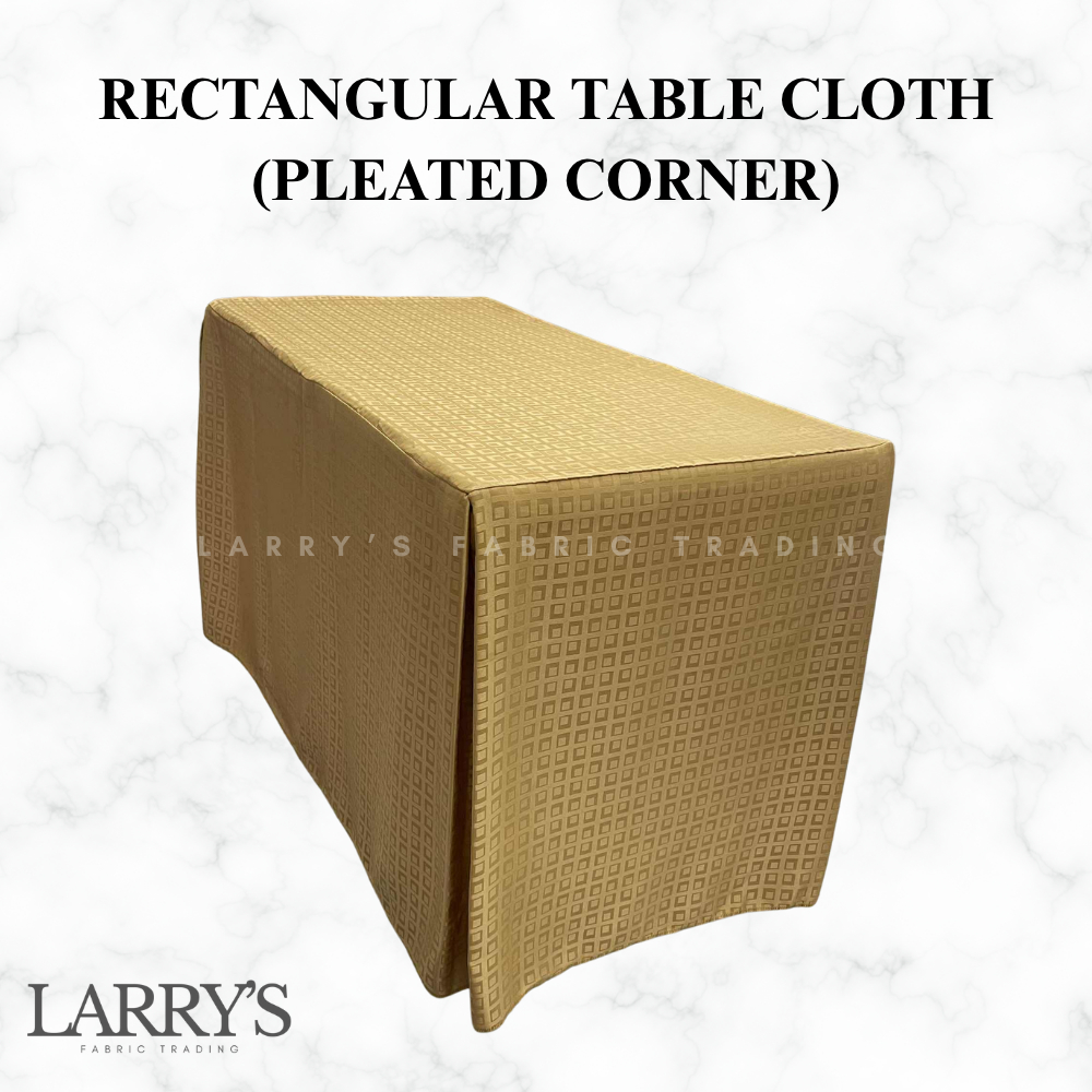 Table Cloth Table Cover Rectangular Table Cloth Pleated Corner Table ...