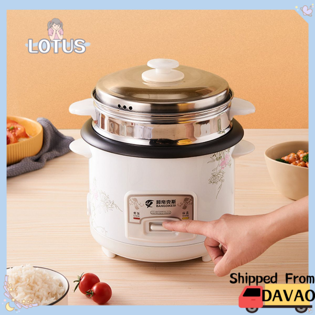 LOTUS---Electric Rice Cooker with Steamer (DAVAO) | Shopee Malaysia