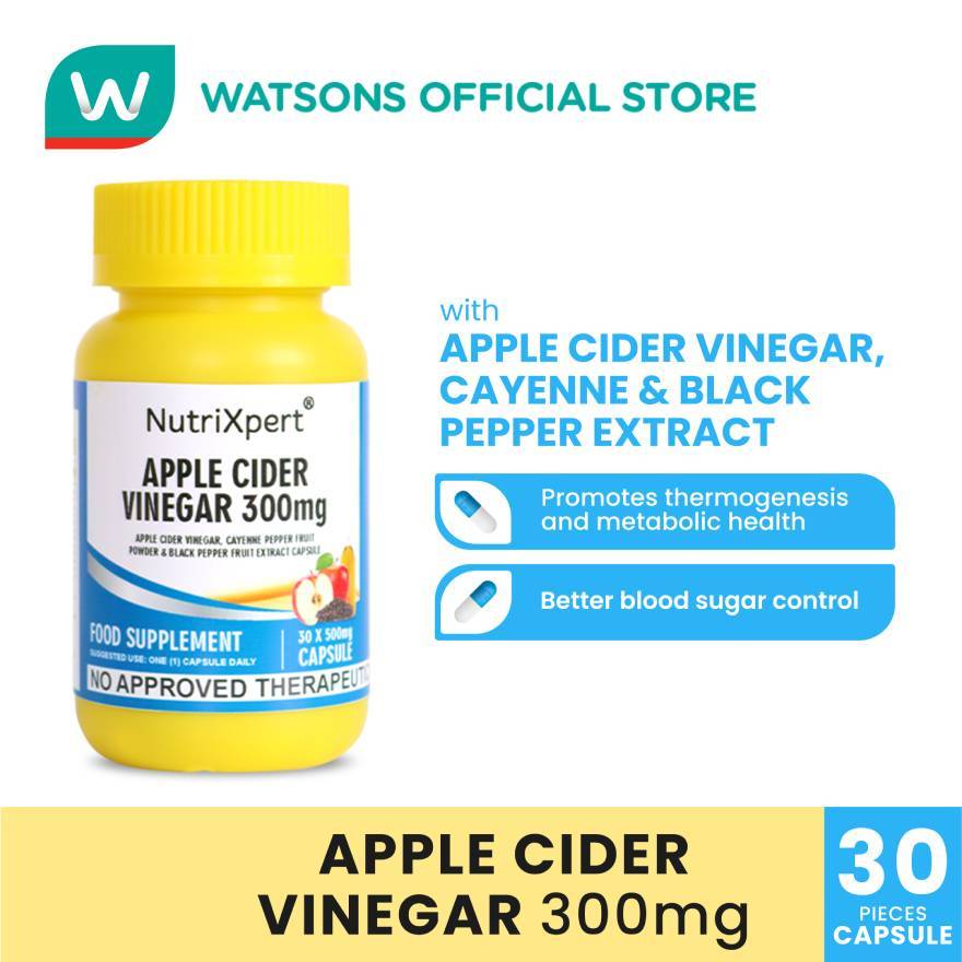 NutriXpert Apple Cider Vinegar 500mg | Shopee Malaysia