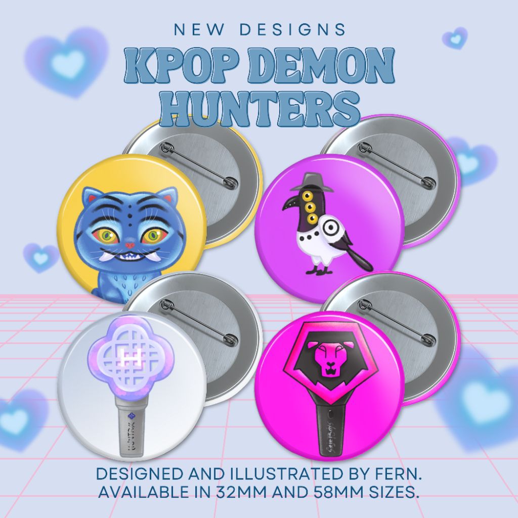 Kpop Demon Hunters Derpy Sussy Button Pins | Shopee Malaysia