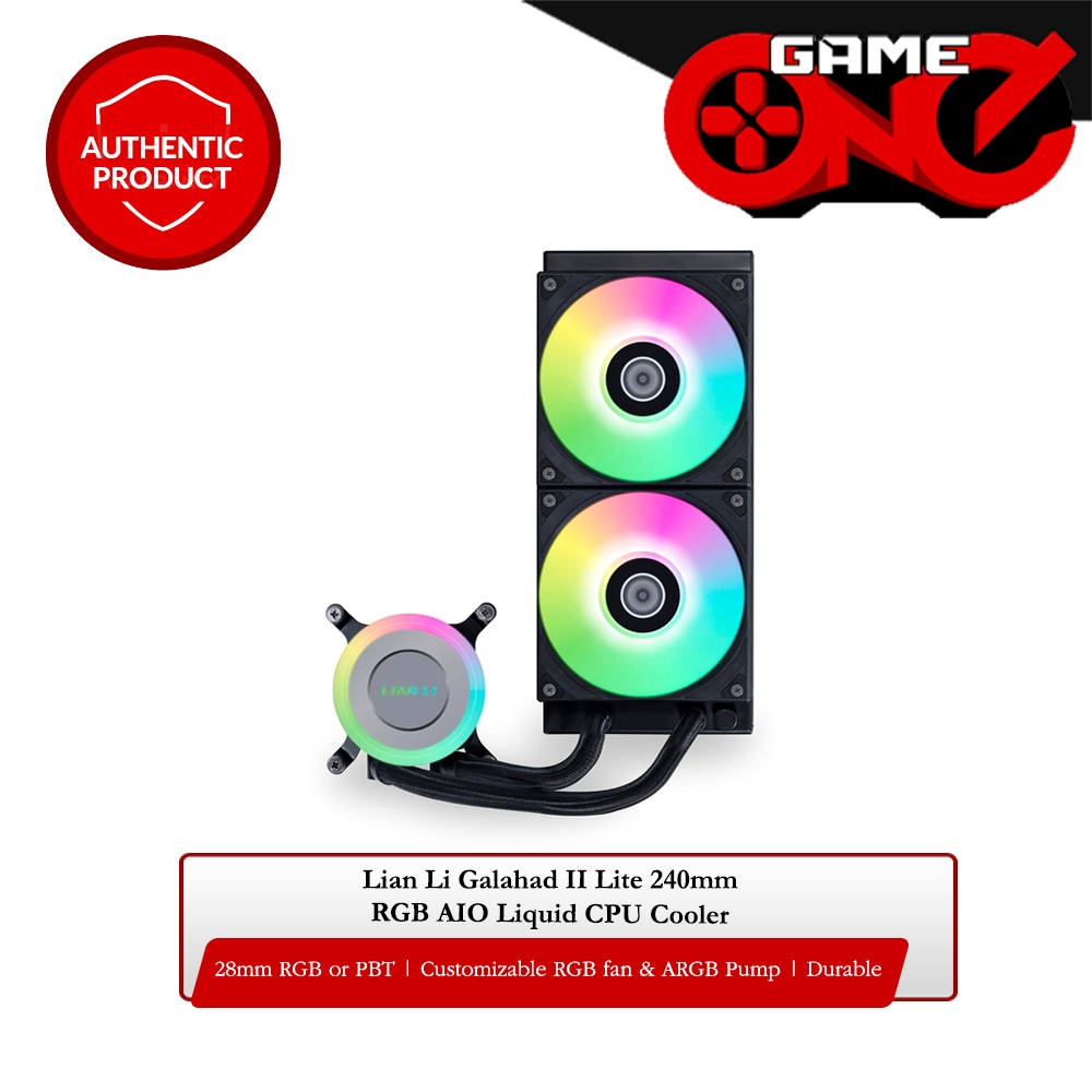 Lian Li Galahad II Lite 240mm RGB AIO Liquid CPU Cooler (GA2L24RB ...
