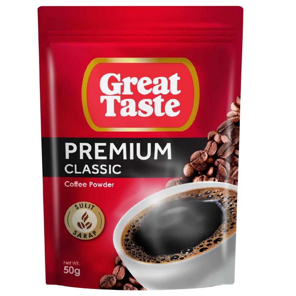 GREAT TASTE PREMIUM CLASSIC COFFEE POWDER 80g | 40g (SUP) | Shopee Malaysia