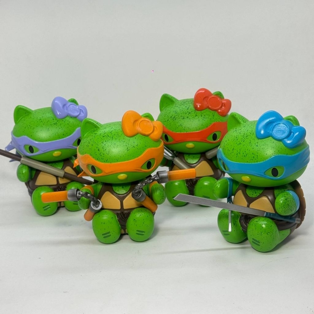 Hello Kitty x TMNT Figurines Sanrio Nickelodeon Teenage Mutant Ninja ...