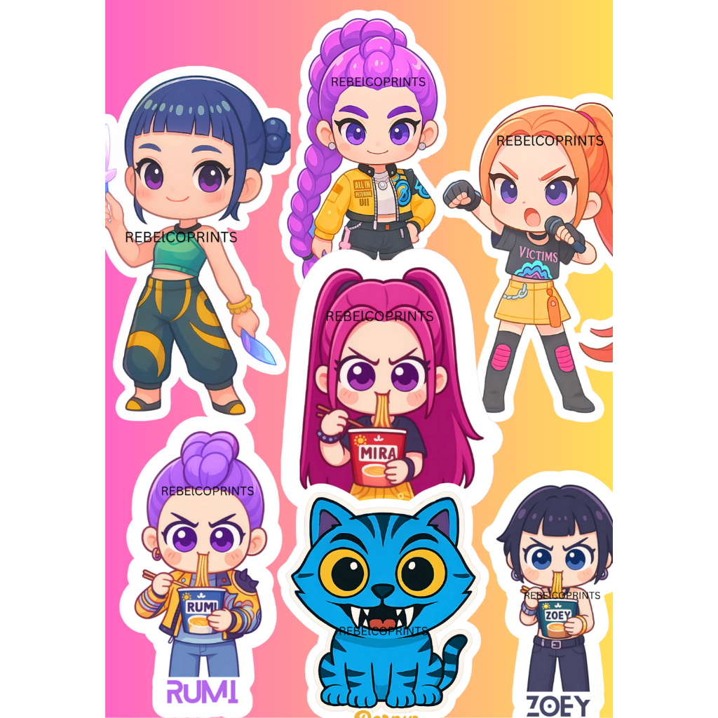 KPOP DEMON HUNTER STICKERS SOLO 3 inches | Shopee Malaysia