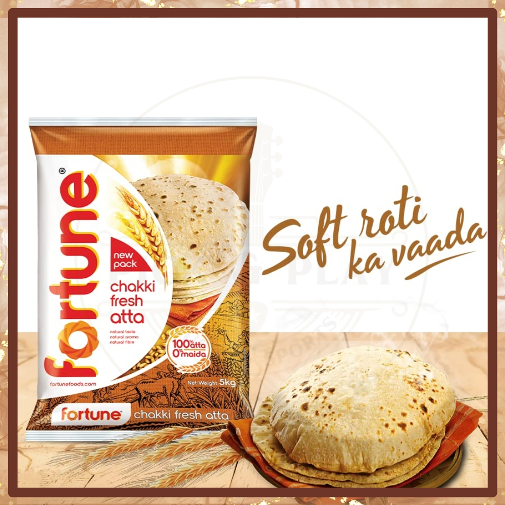 Fortune Chakki Atta 5kg – Pure, Fresh & Whole Wheat Goodness | Shopee ...
