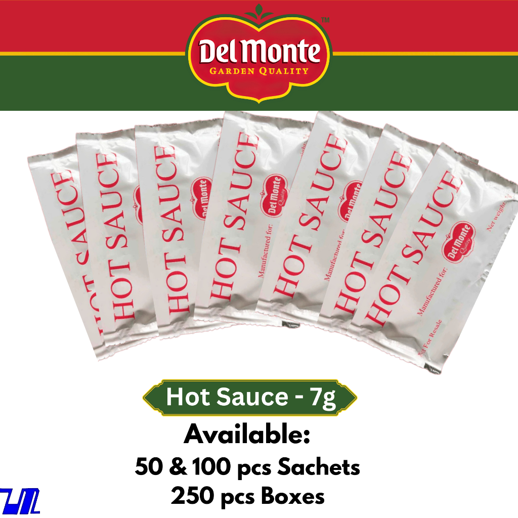 Del Monte Hot Sauce Sachets | 7g | 50 pcs | 100 pcs | 250 pcs (Box ...