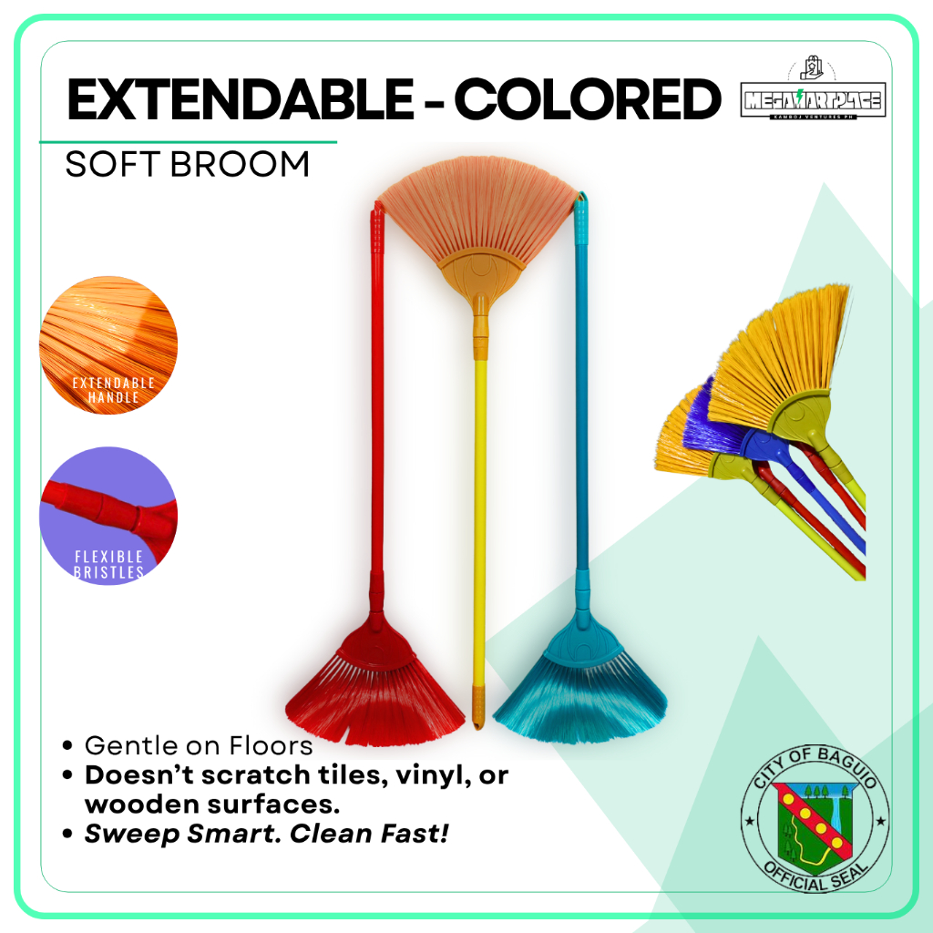MegaMartPlace Extendable Broom 2058 Adjustable Broom Extendable Handle ...