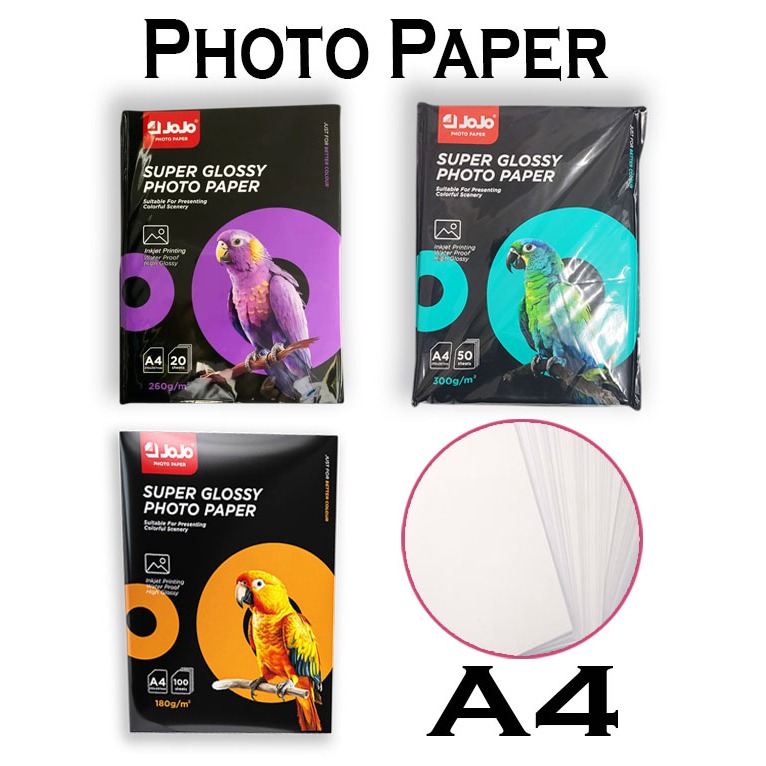 A4 Jojo Super Glossy Photo Paper | Shopee Malaysia