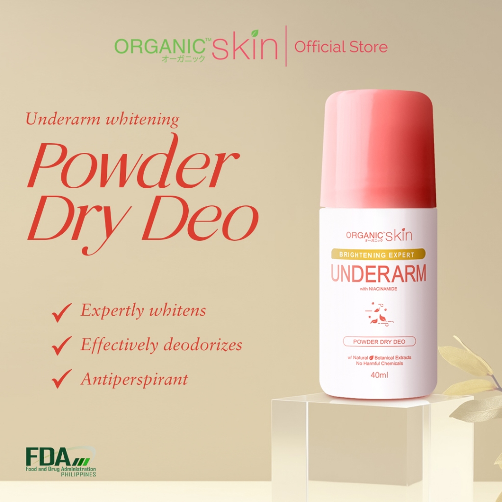 Organic Skin Japan Intensive Whitening Underarm Powder Dry Deodorant ...
