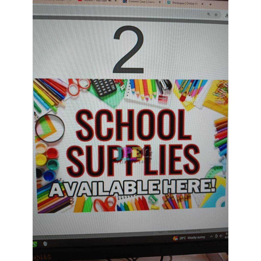 School Supplies Available Here signage | Shopee Malaysia