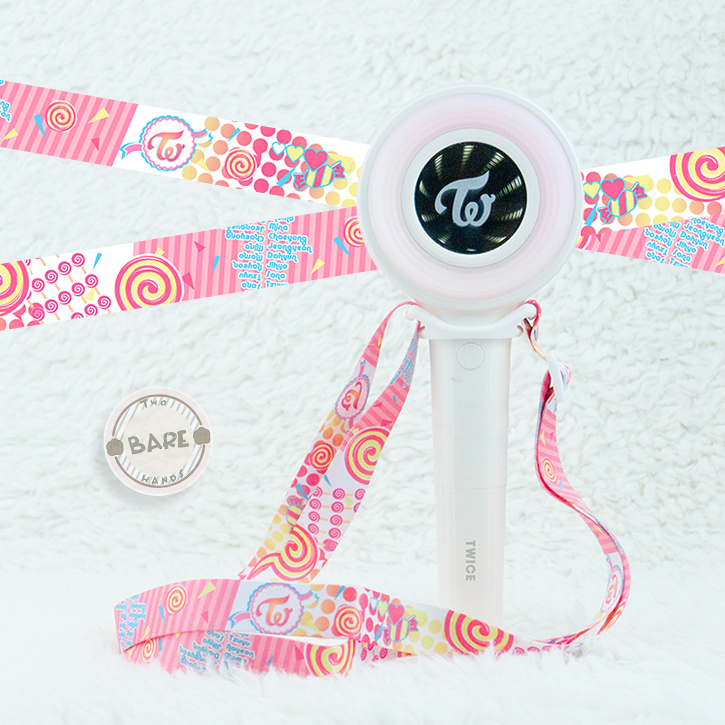 Twice [Pink] Light Stick Strap for Twice's Candy bong [NO LIGHTSTICK ...