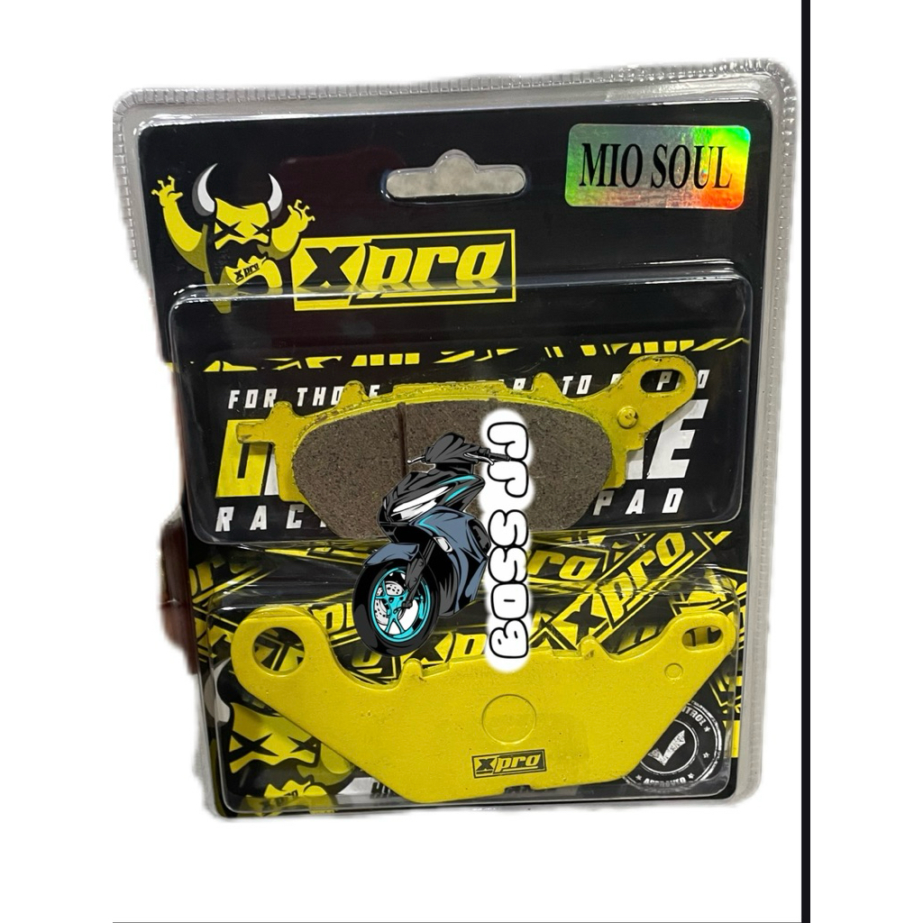 XPRO CERAMIC BRAKE PAD FOR MIO SPORTY/SOUL/M3/SOUL I 125/CLICK125 V2 V3 ...