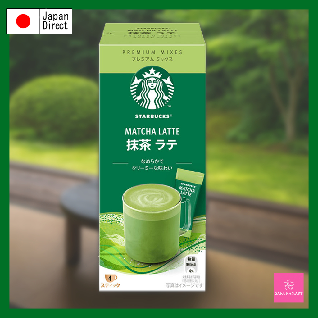 Starbucks Matcha Latte Stick – 4 Servings of Japanese Green Tea Latte ...