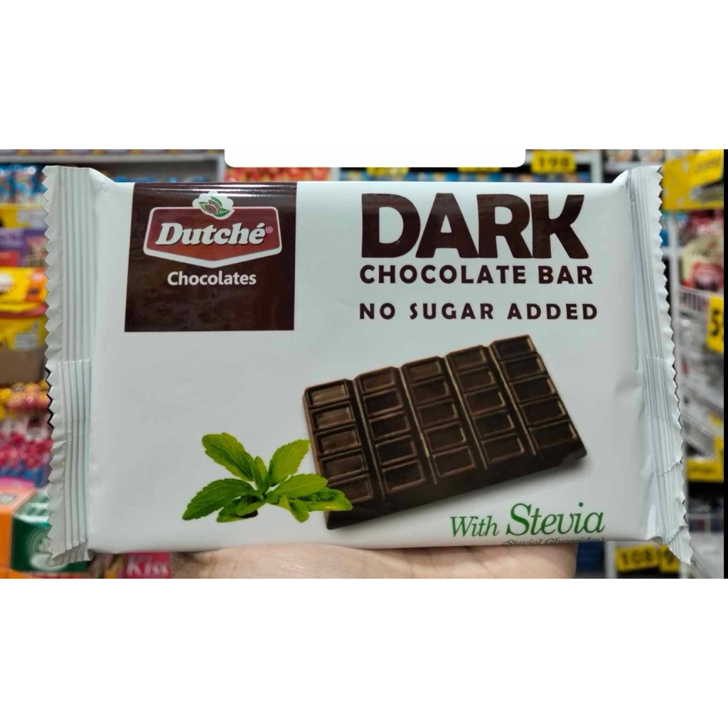Dutche Dark Chocolate Bar No Sugar Added with Stevia 100g | Shopee Malaysia