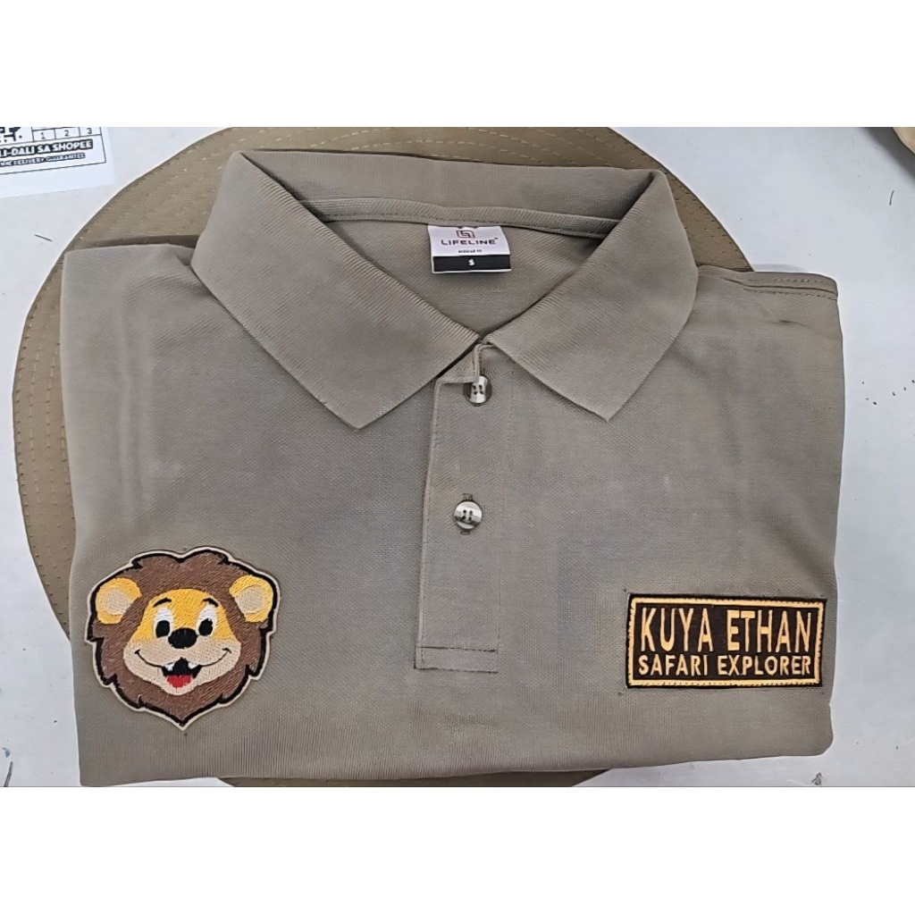 SAFARI THEME POLO SHIRT FOR KIDS SAFARI EXPLORER SAFARI GUIDE PARK ...