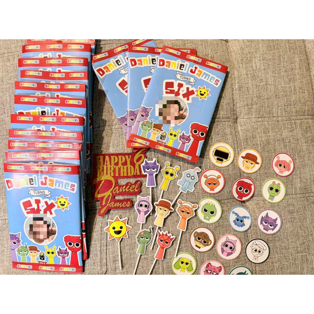 SPRUNKI BDAY THEME CAKE TOPPER | Shopee Malaysia