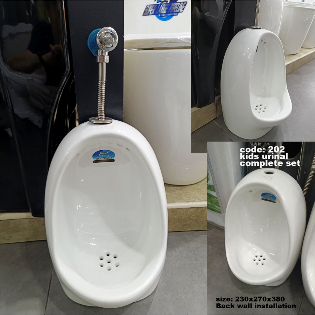 Small Wall hung Urinal Complete with Flush Valve / Kids size wall hung ...