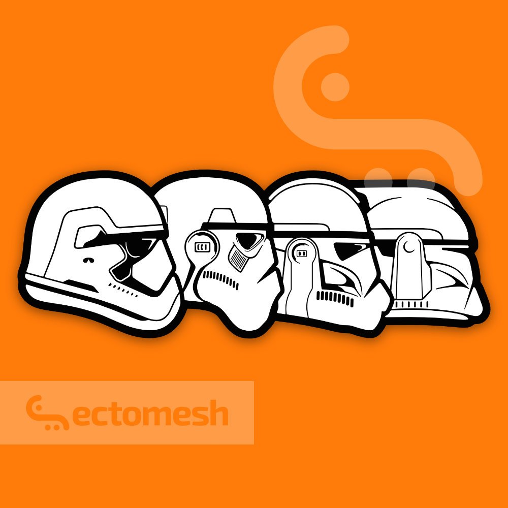 Stormtrooper Generations - Star Wars Vinyl Waterproof Sticker by ...