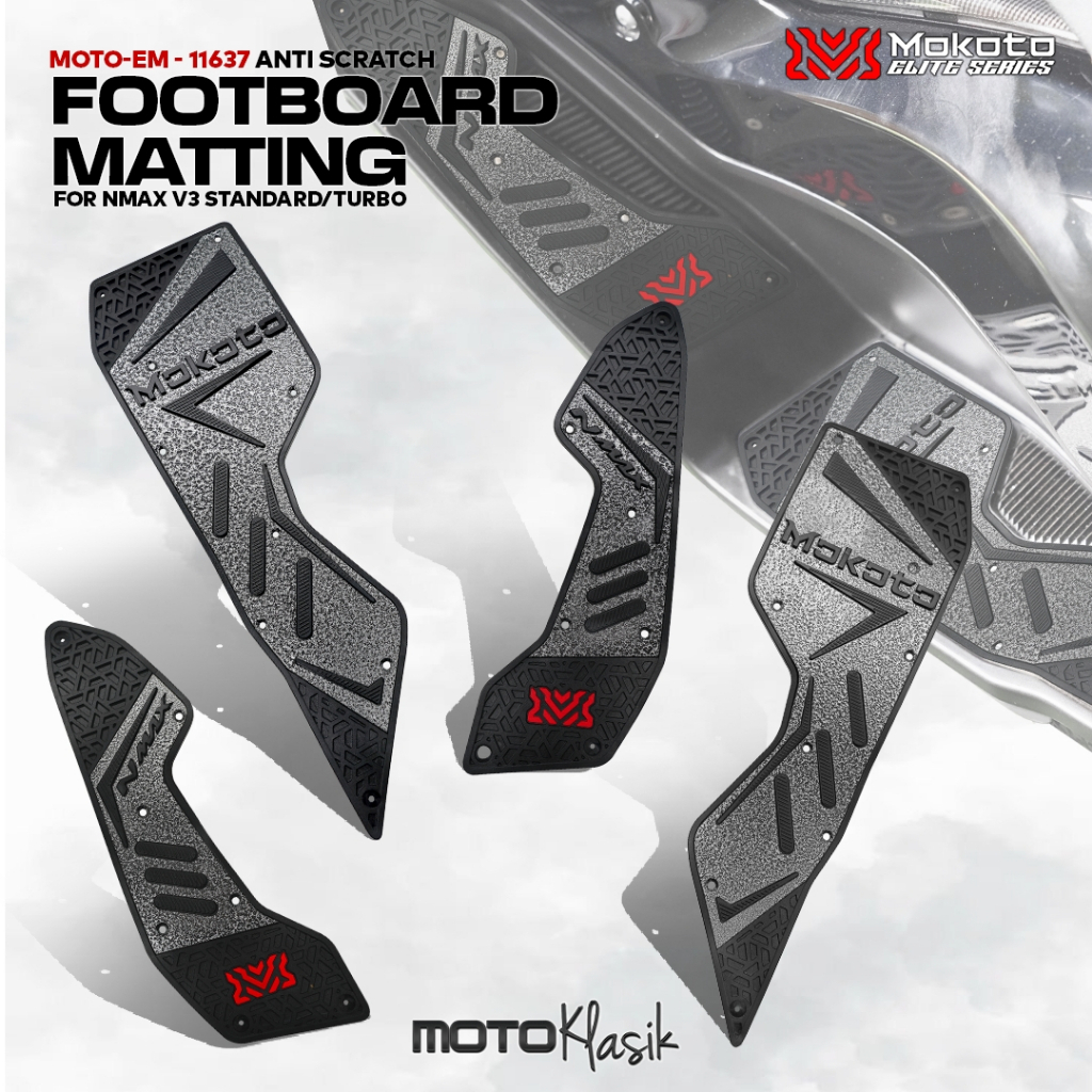 MOKOTO ELITE SERIES NMAX V3 STANDARD / TURBO ALLOY MATTING ANTI-SLIP ...