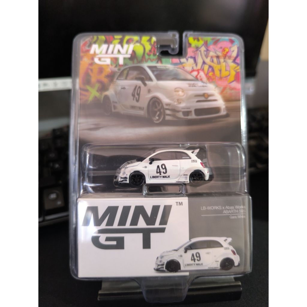 Mini GT LB Works x Abas Works Abarth 595 Gara White 809 | Shopee Malaysia