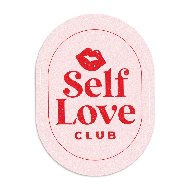 Self Love Club Waterproof Vinyl Decal Sticker, Laptop Sticker, Water ...