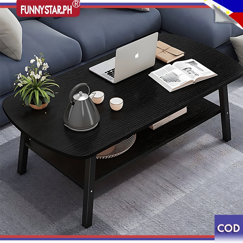 Double Layer Center Table Coffee Table Sofa TableTea Desk Sofa Living ...