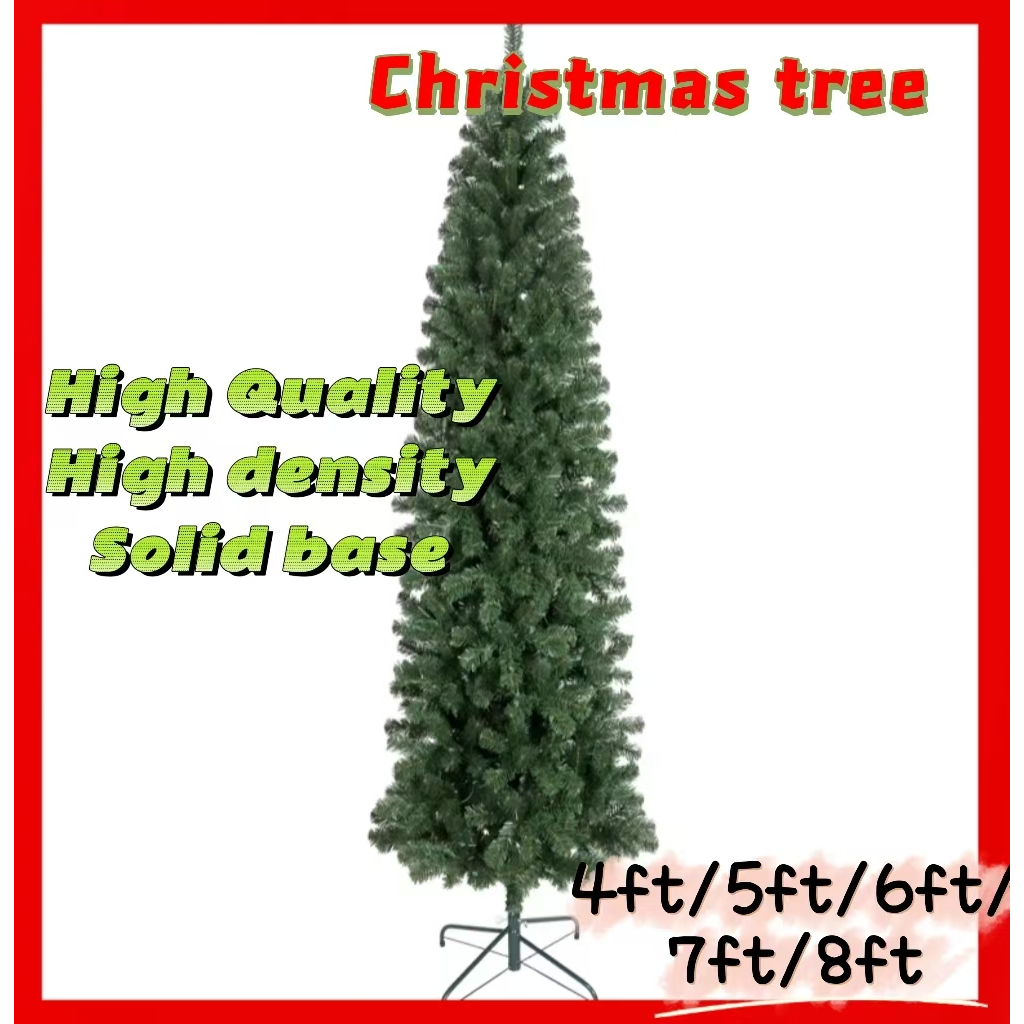 Slim Christmas Tree 7ft/8ft/6ft Pencil Christmas Tree Slim 7ft makapal ...