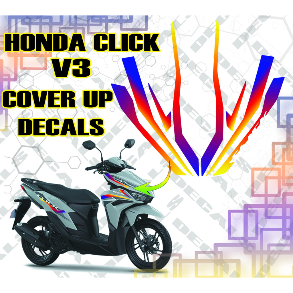 HONDA CLICK V2/V3/V4 DECALS COVER UP | Shopee Malaysia