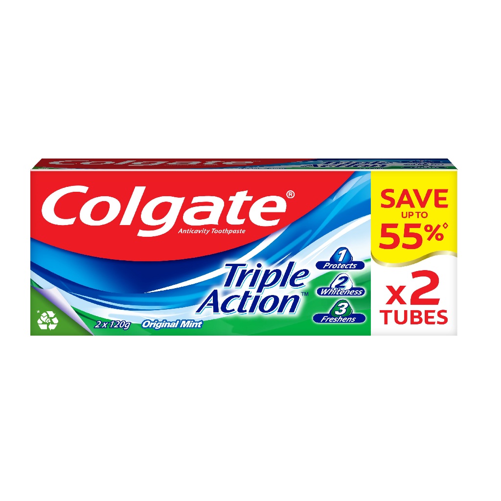 Colgate Toothpaste Triple Action 120g Value Pack | Shopee Malaysia