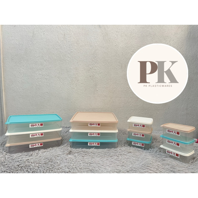 Polytech Stack It food keeper series graham container/ food storage Airtight Plastic Stackable ...