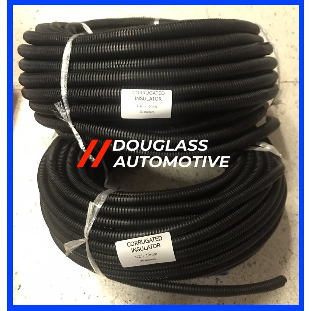 (30meters / 100ft) Flexible Corrugated Wire Insulator Split-Type ...