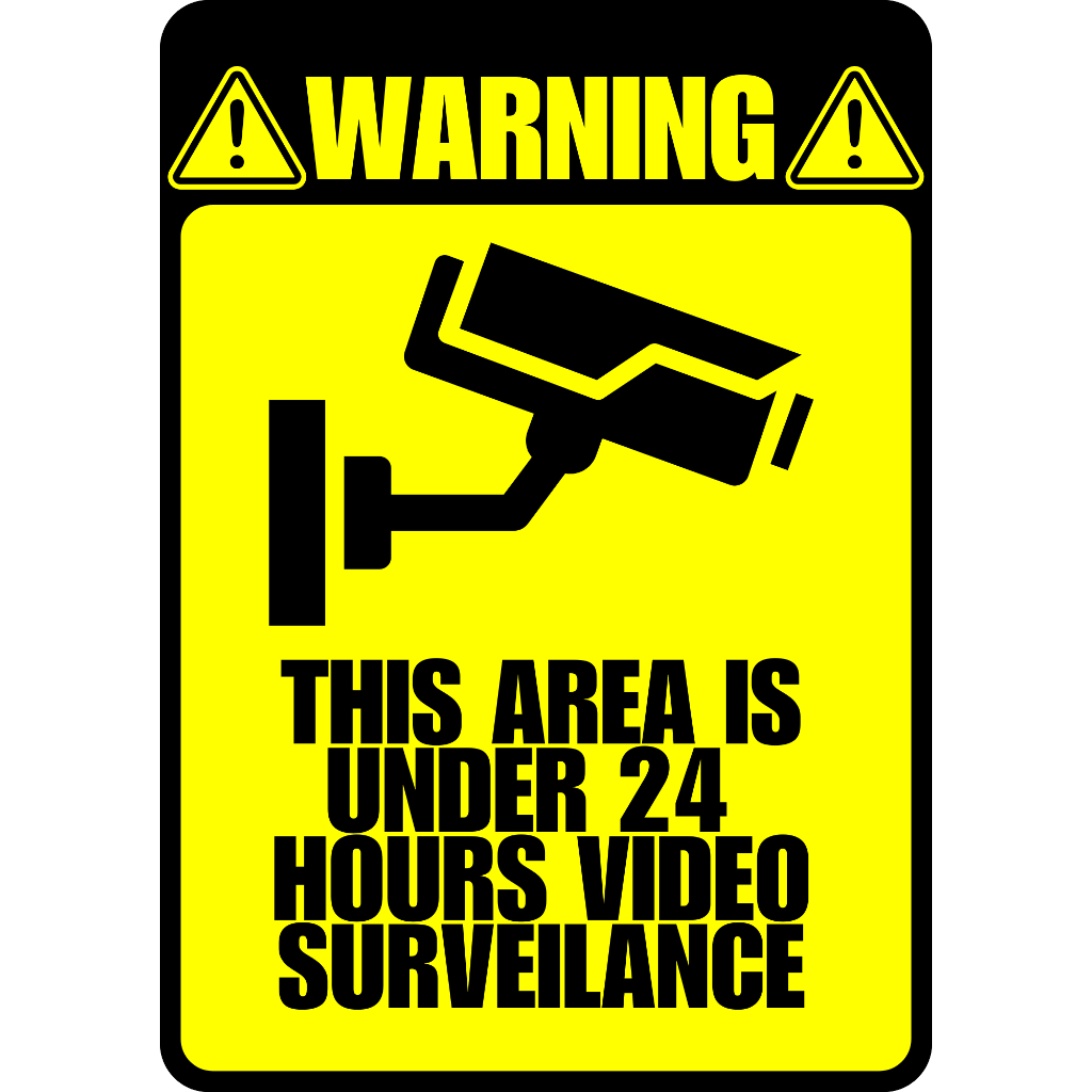 CCTV WARNING SIGNAGE - A4 Size Laminated | Shopee Malaysia