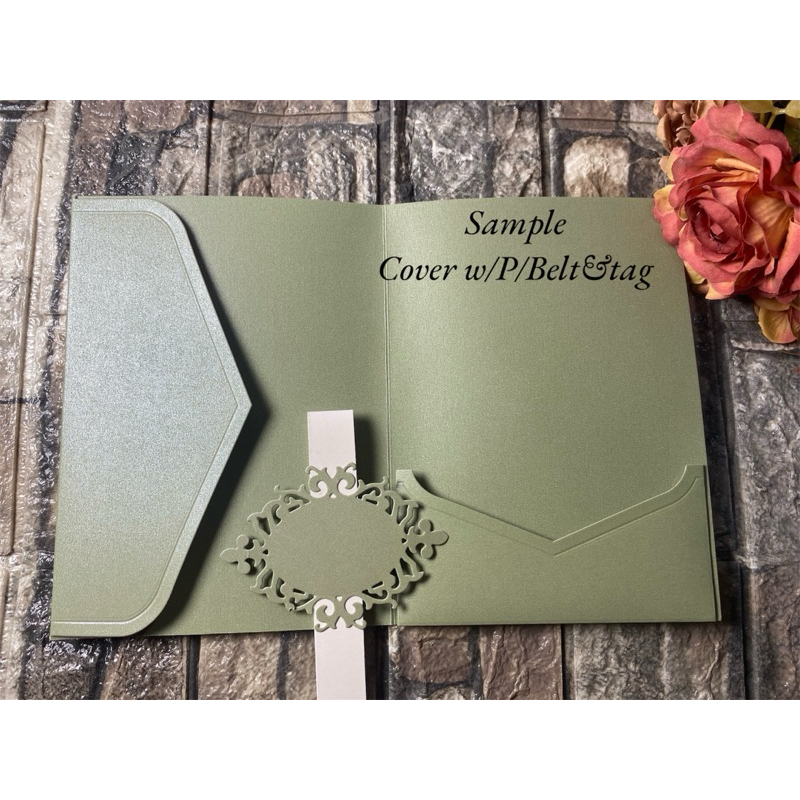 New!! 5x7inches invitation card, Envelope 4 trifold design for wedding ...