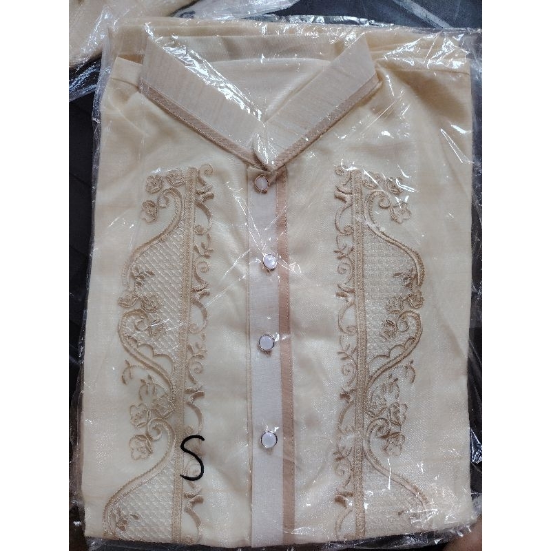 BARONG TAGALOG WITH LINING AND PIPING (Computerized embroidery ...